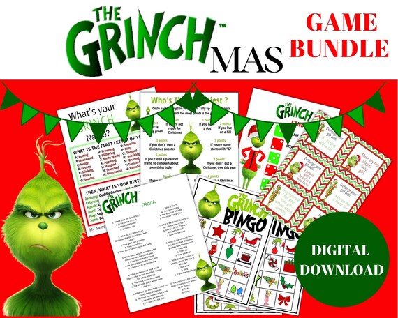 Grinch Party Games