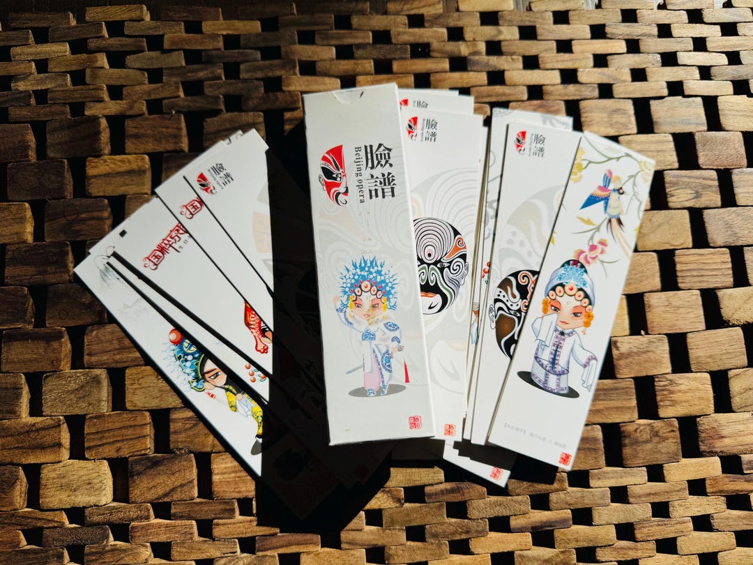 Box of 28 Cute Bookmark in Chinese Peking Opera Figure - Etsy