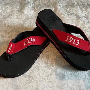 Delta Sigma Theta Centennial Flip Flops - Etsy