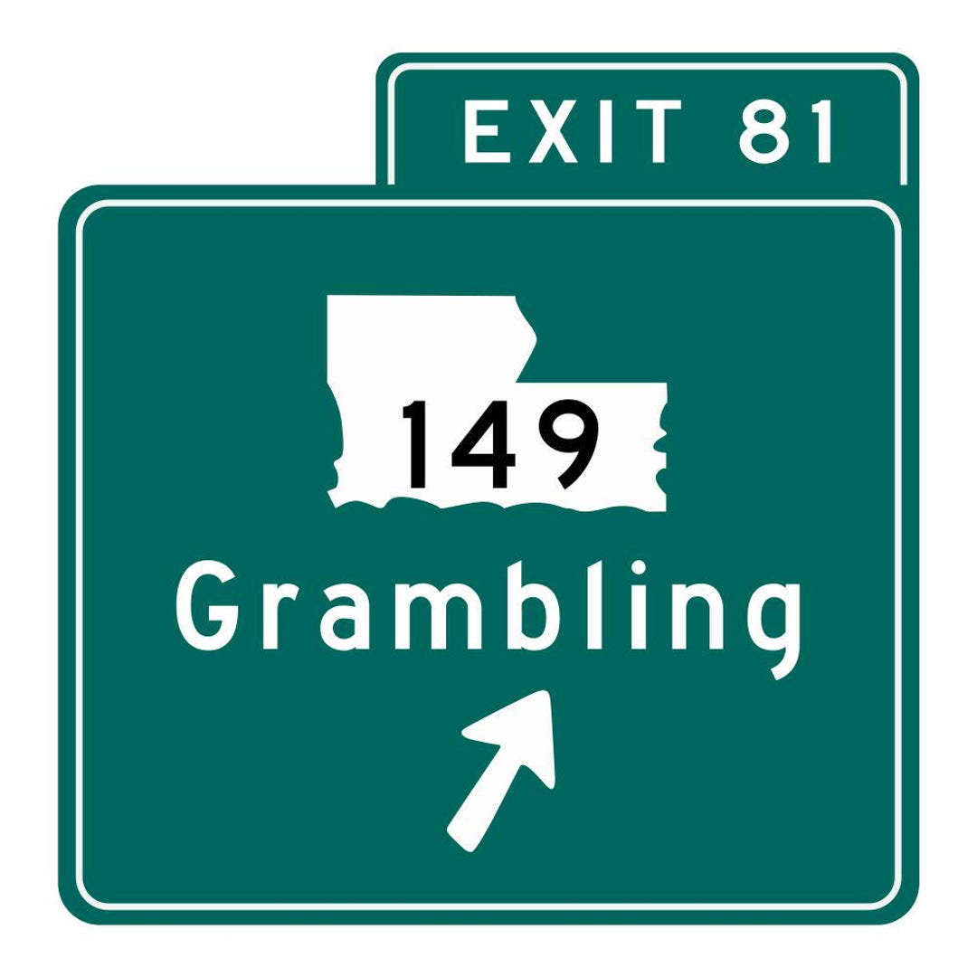 Grambling Exit 81 Vinyl Sticker - Etsy