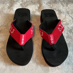 Delta Sigma Theta Centennial Flip Flops - Etsy