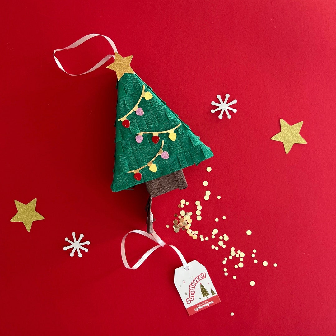 Christmas Tree Mini Piñata / Personalized Christmas Gifts/ - Etsy