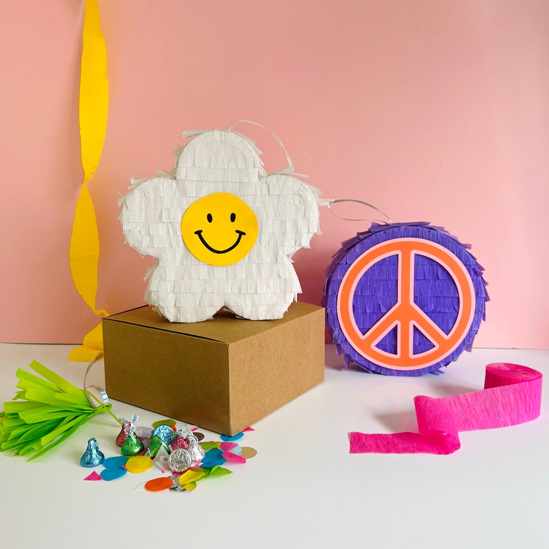 Daisy Mini Piñata / Party Decoration / Hippie Party / Party - Etsy