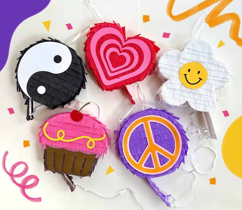 Daisy Mini Piñata / Party Decoration / Hippie Party / Party - Etsy