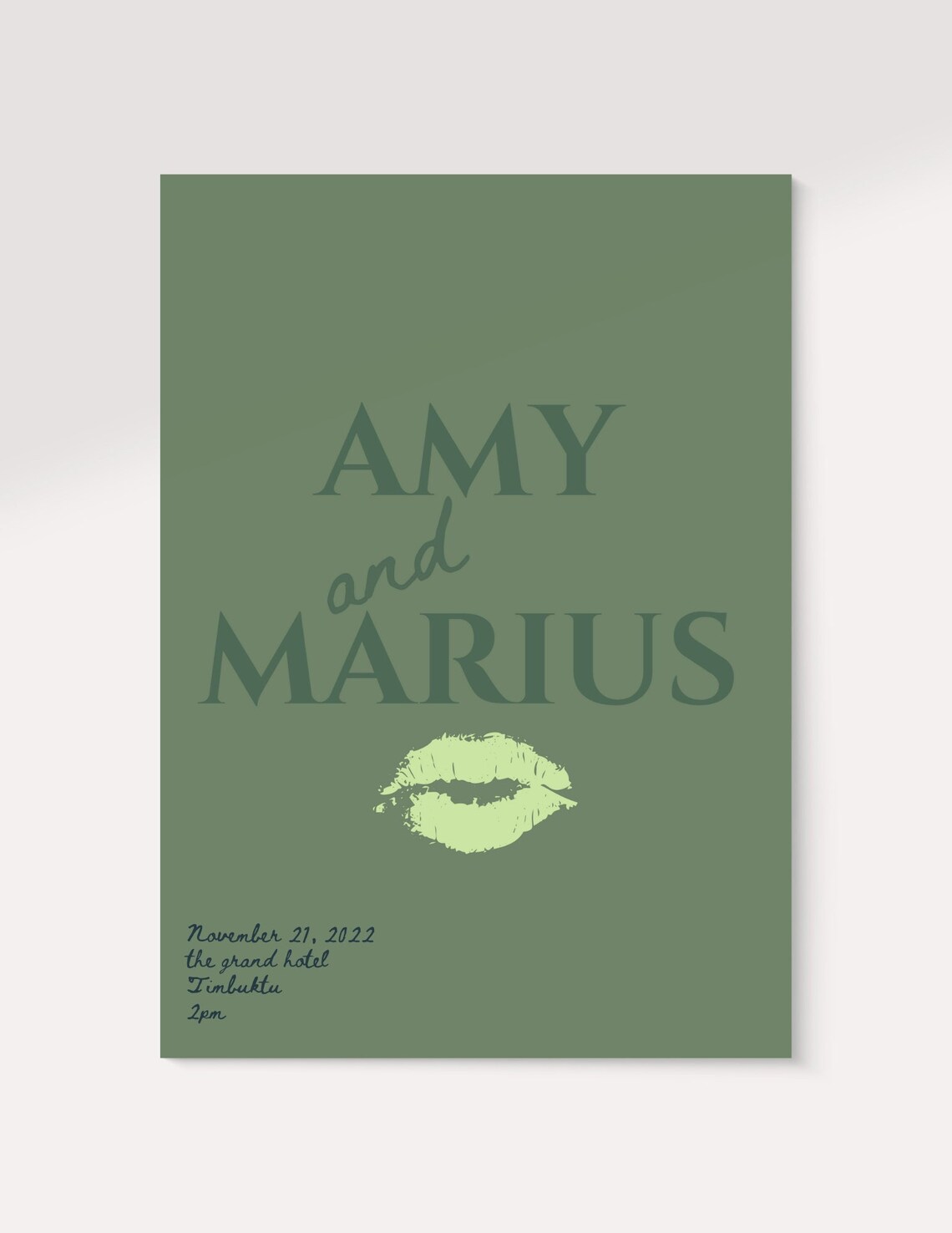 Bespoke Wedding Digital Menu Package - With Love - Etsy