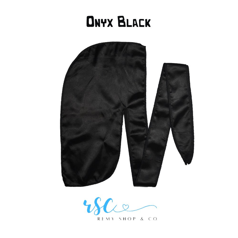 Satin Silk Durag Premium Bundle Set Pack 360 Wave Cap Unisex Long Tail ...