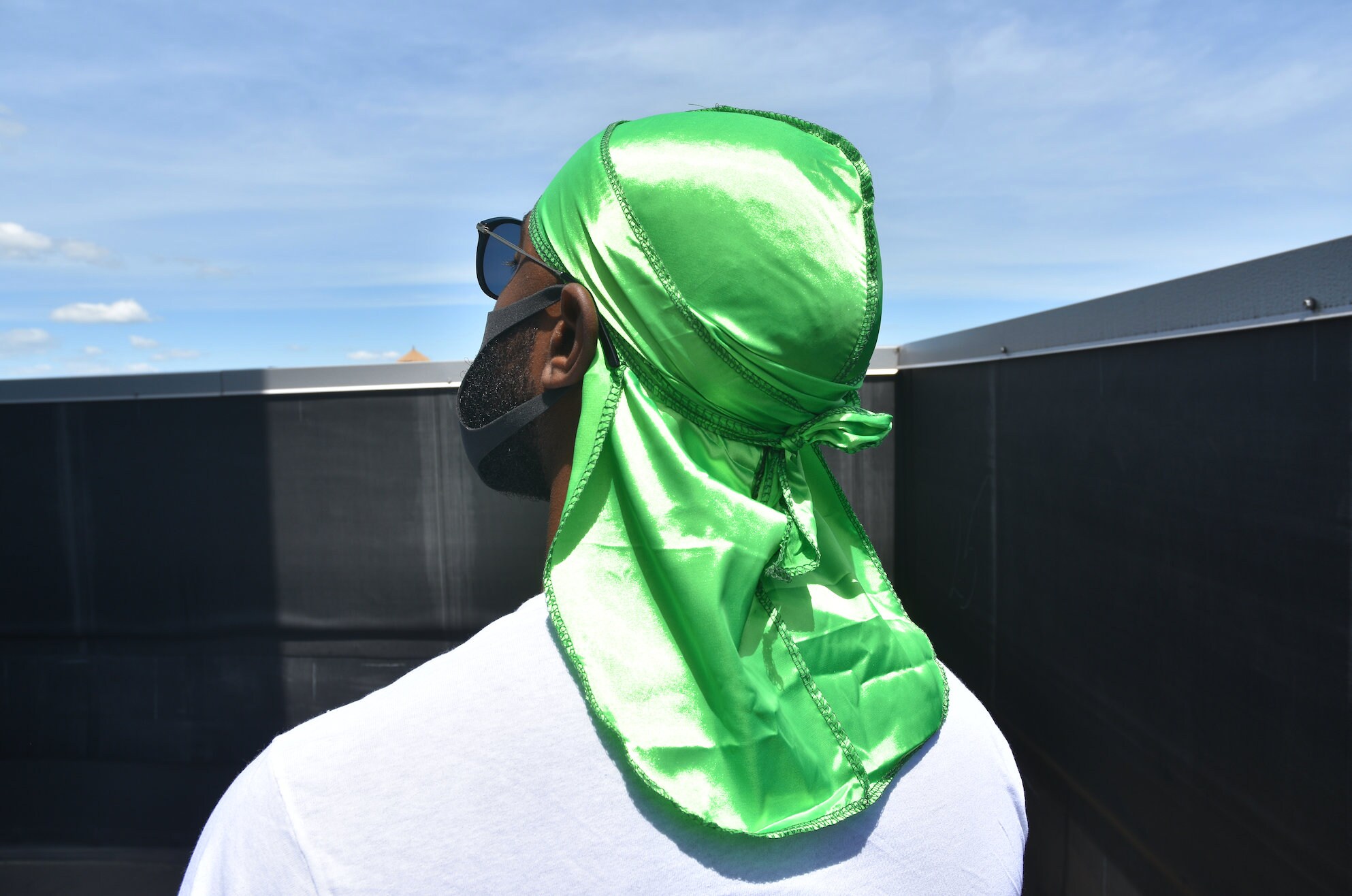 Satin Silk Durag Premium Bundle Set Pack 360 Wave Cap Unisex Long Tail ...