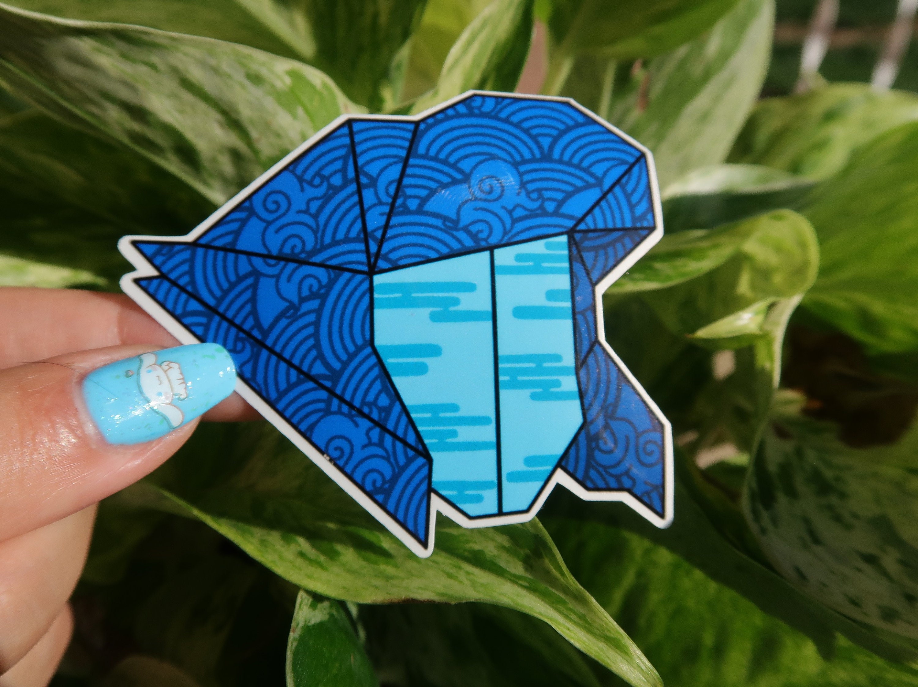 Origami Lapis Sticker - Etsy