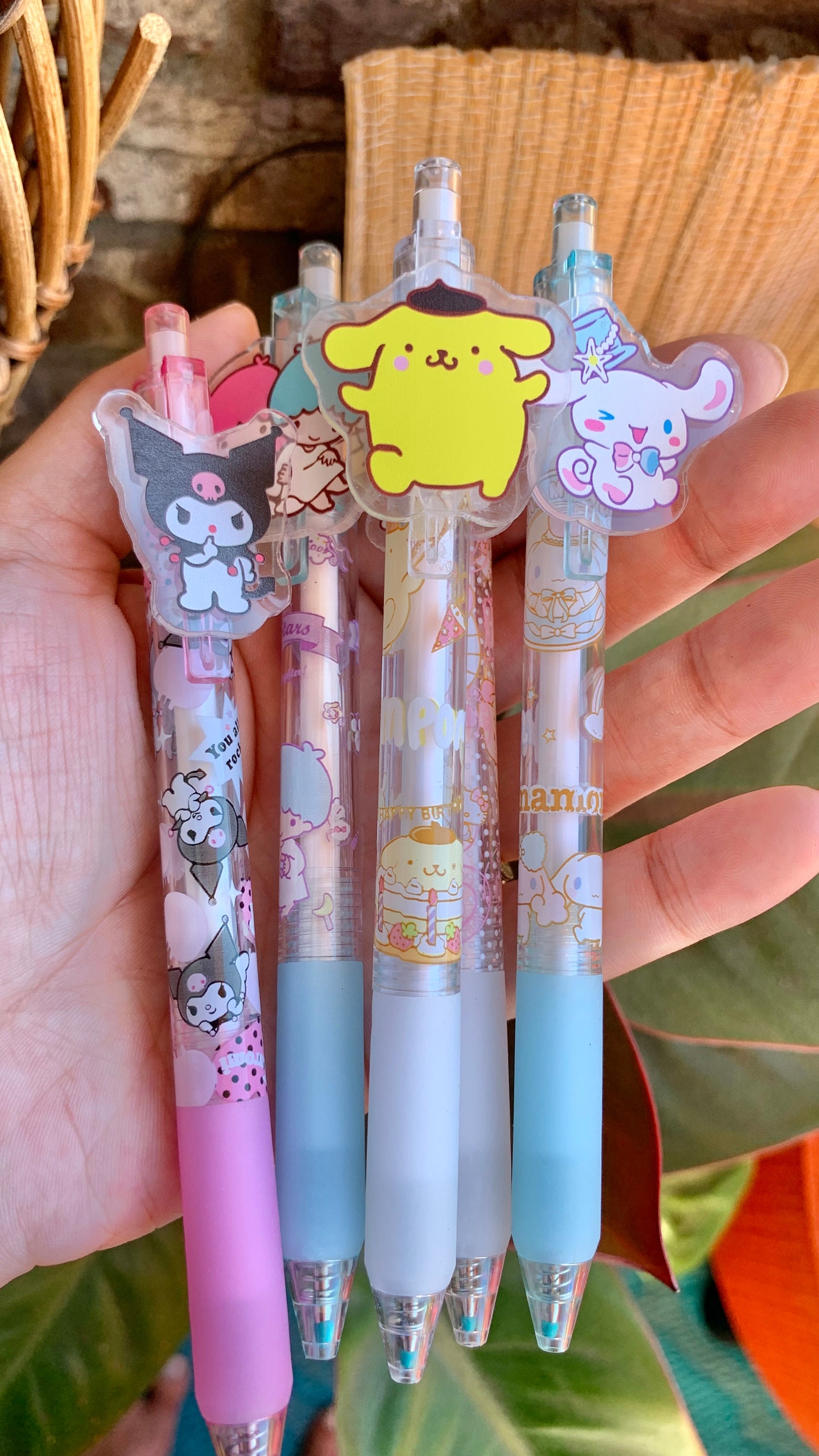 Sanrio Pen, Sanrio Character Pen, Kawaii Pen, Stationery Sticker ...