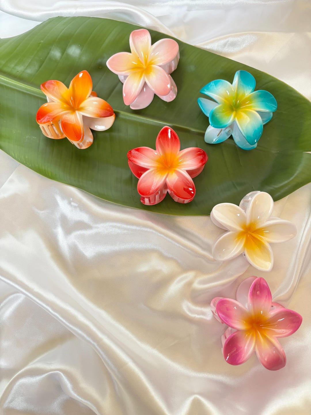 Hibiscus Flower Hair Claw Clip| Large Flower Hair Accessories| Matte ...