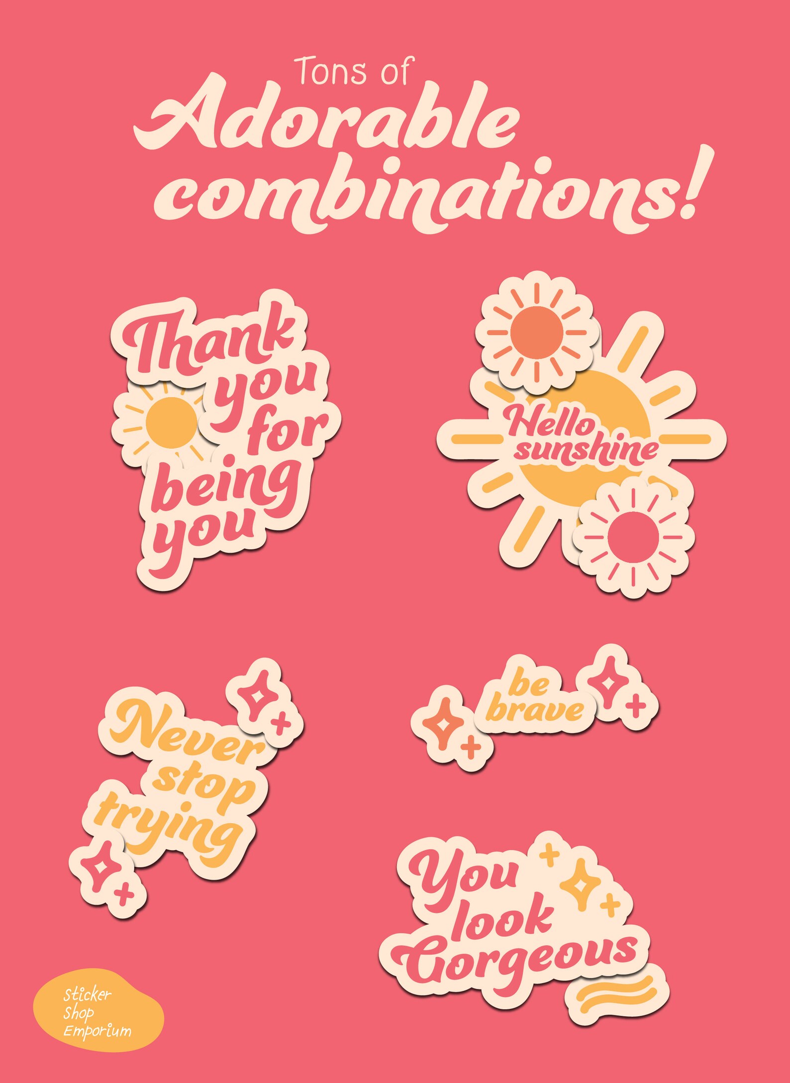 Cute Printable Phone Case Sticker Pack - Small Stickers for Phone Case ...