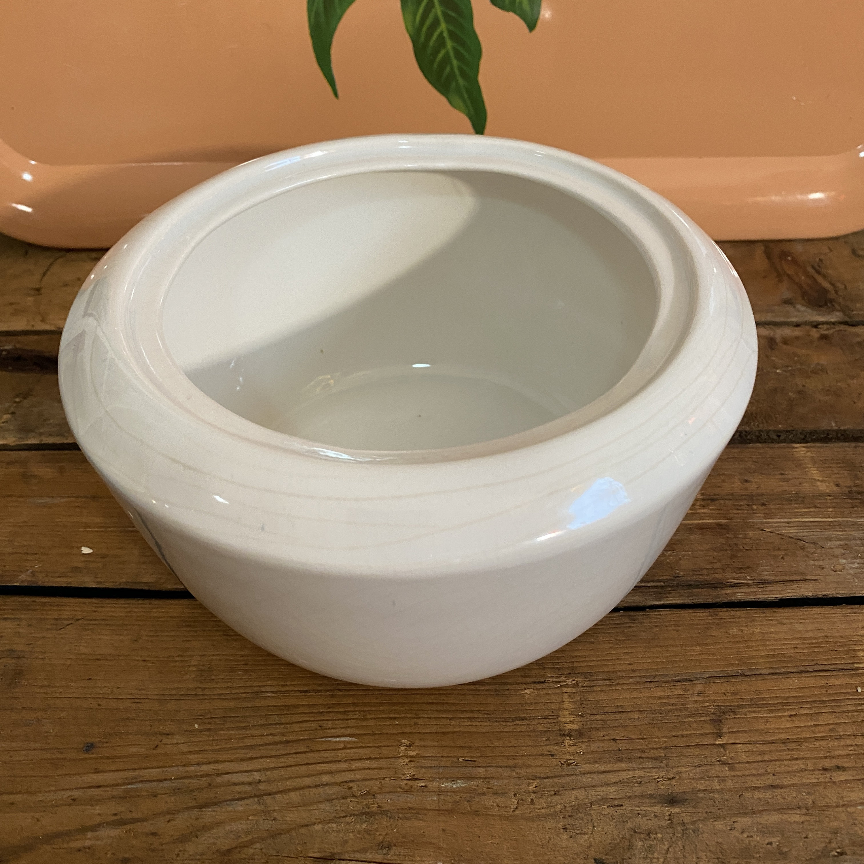 Mid Century Modern California Pottery Lidded Bowl: Turquoise Leaf ...