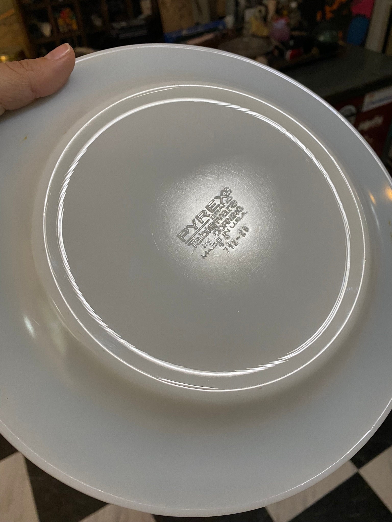 Vintage PYREX Set of 8 Turquoise Laurel Leaf Milk Glass 9 1960's Dinner ...