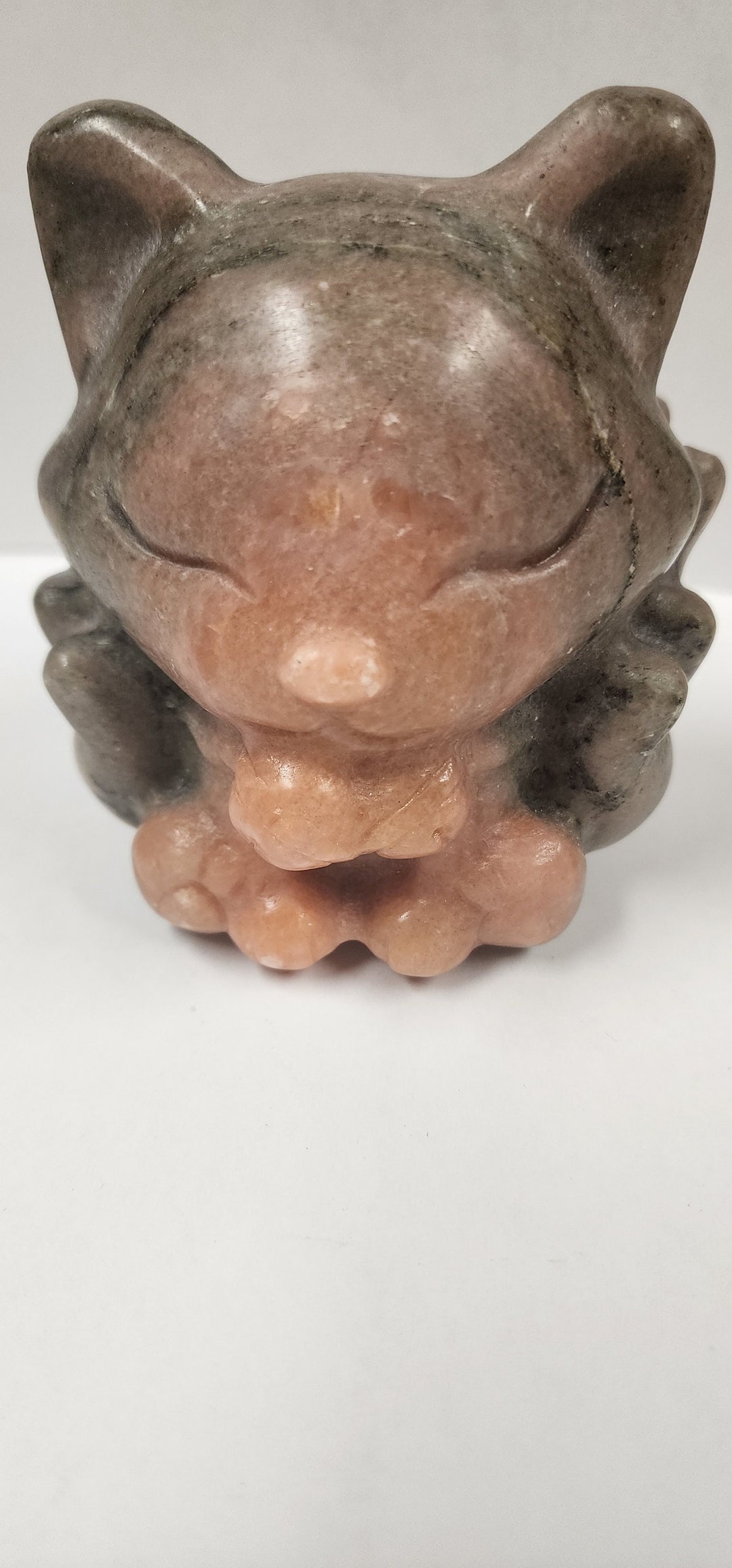 Green and Orange Jade Nine Tailed Fox - Etsy