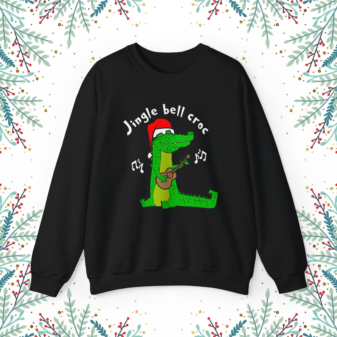 Jingle Bell Croc Christmas Sweater, Croc Sweatshirt, Cute Christmas ...