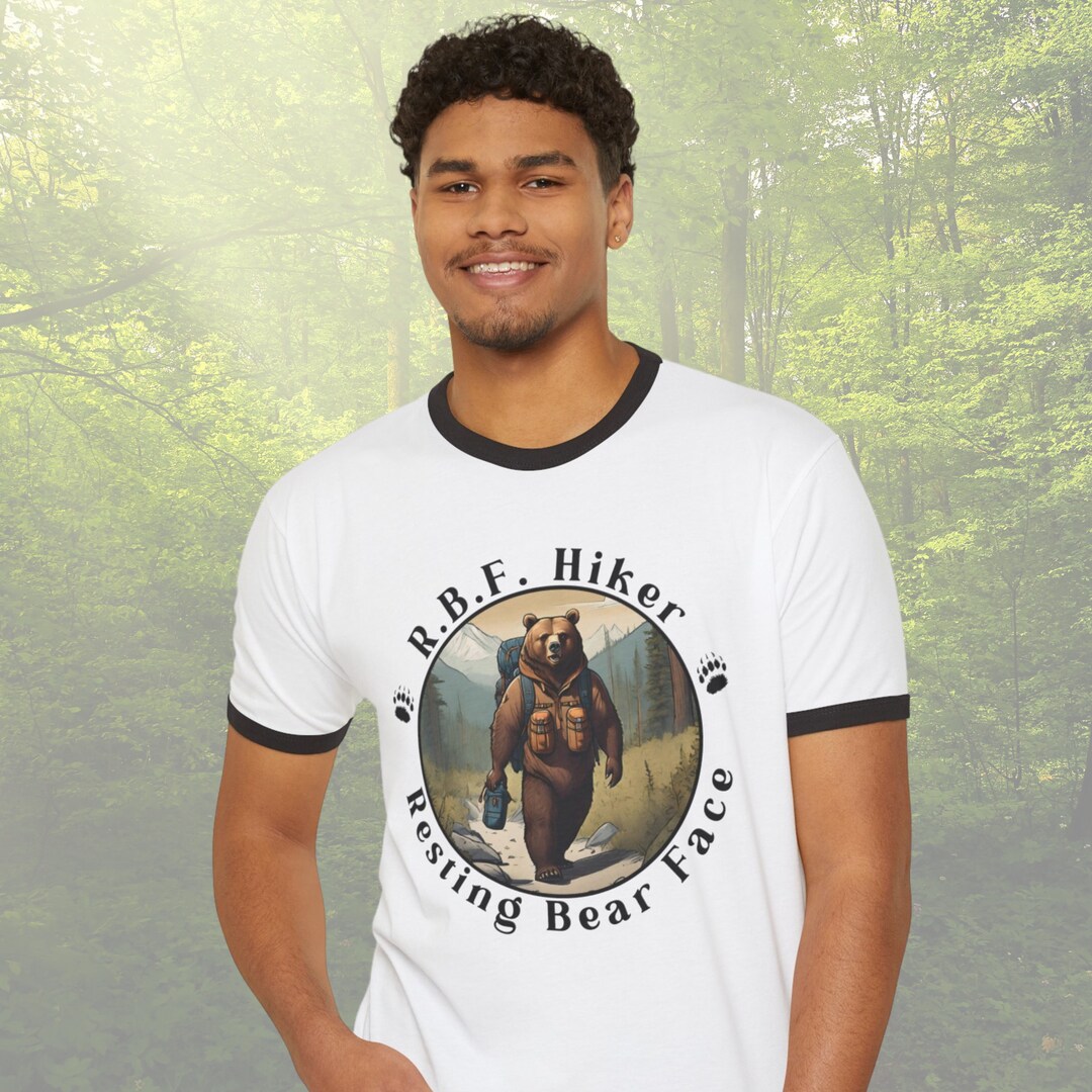 Resting Bear Face Hiker Shirt, RBF Shirt, Bear Shirt, Unisex Shirt ...