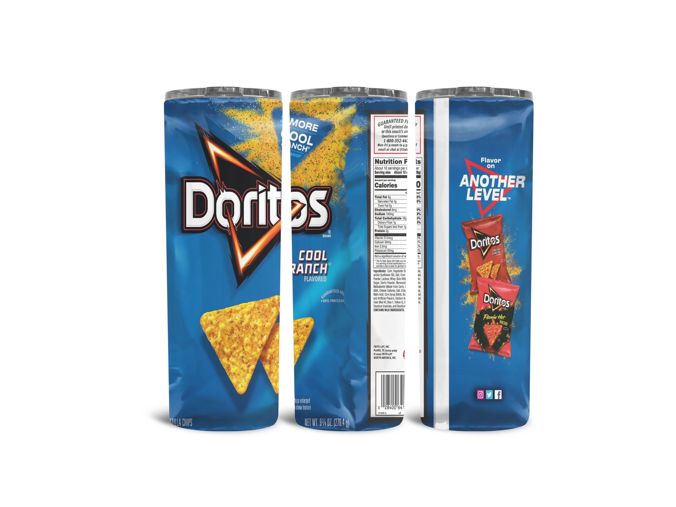 Blue Doritos Tumbler, Cool Ranch Doritos Sublimation Tumbler, Chip ...