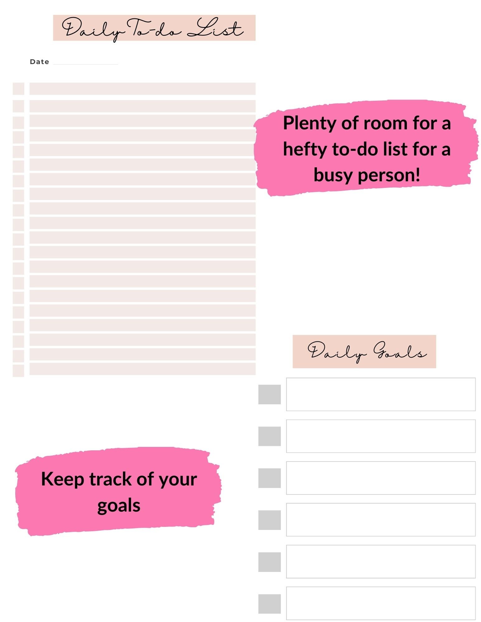 All in One Weekly Habit Tracker, Daily Planner, Cleaning Schedule, Meal ...