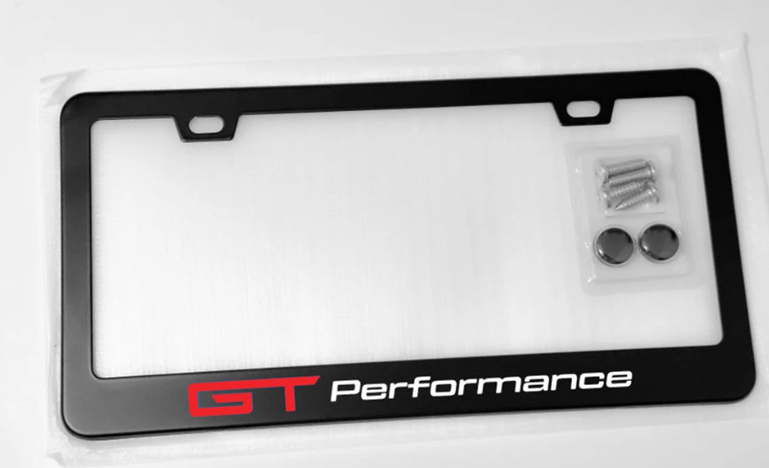Red Mustang GT Performance S660 Style Black Premium Metal License Plate ...
