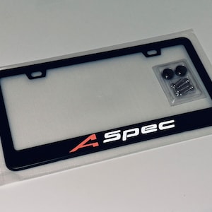 Reflective Acura A Spec Premium Stainless Steel License Plate Frame TLX MDX TSX Etsy Canada