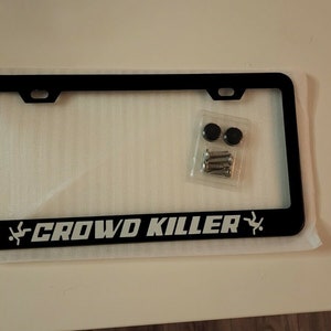 Glowing Crowd Killer Coyote Mustang Meme License Plate Frame for ...