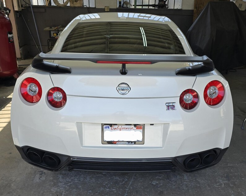 Reflective Godzilla GTR 100% Carbon Fiber License Plate Frame Premium ...