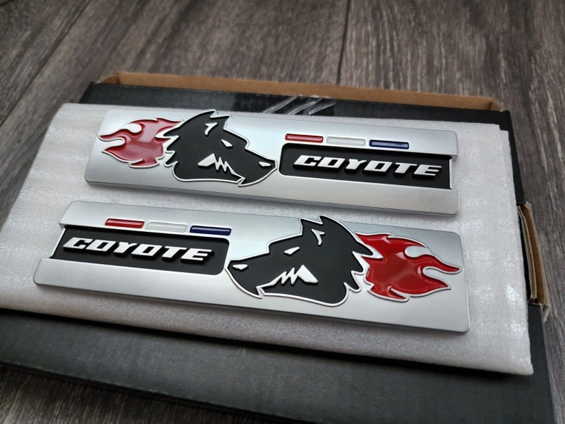 Super Coyote 5.0 GT Ford Mustang Side Fender Emblem Badge Decal (pair ...