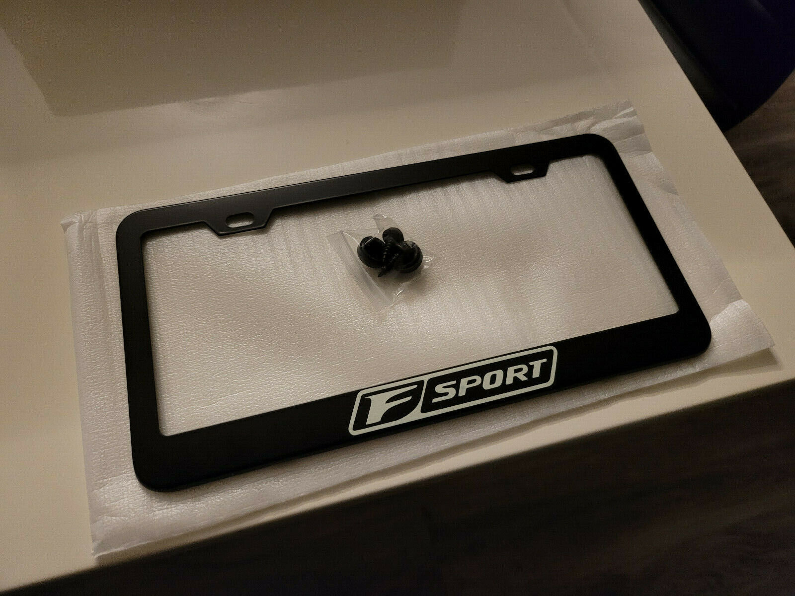 Glowing F Sport Lexus Stainless Steel License Plate Frame With Screws ...