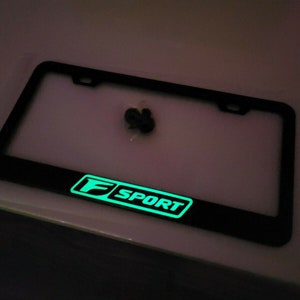 Glowing F Sport Lexus Stainless Steel License Plate Frame With Screws ...