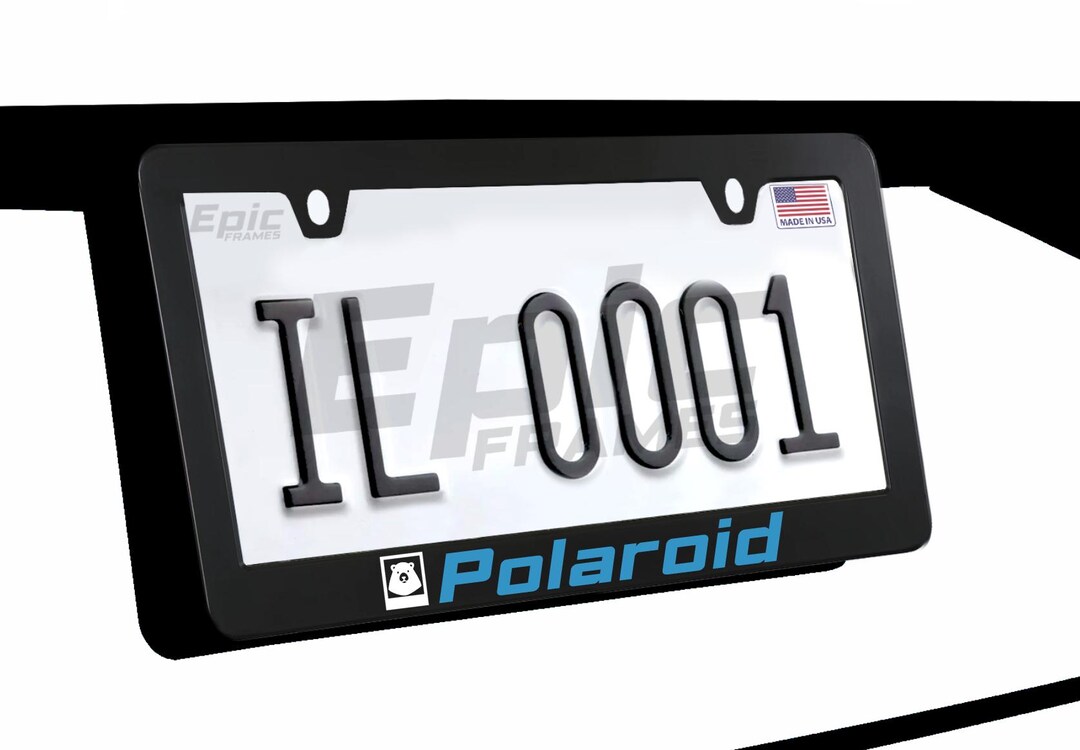 Polaroid License Plate Frame Funny Animal License Plate Frame Polar ...