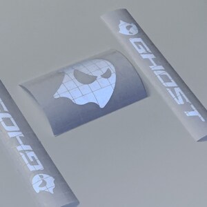 3pc Ghost Racing Car Vinyl Sticker Decal Inches (reflective White) - Etsy