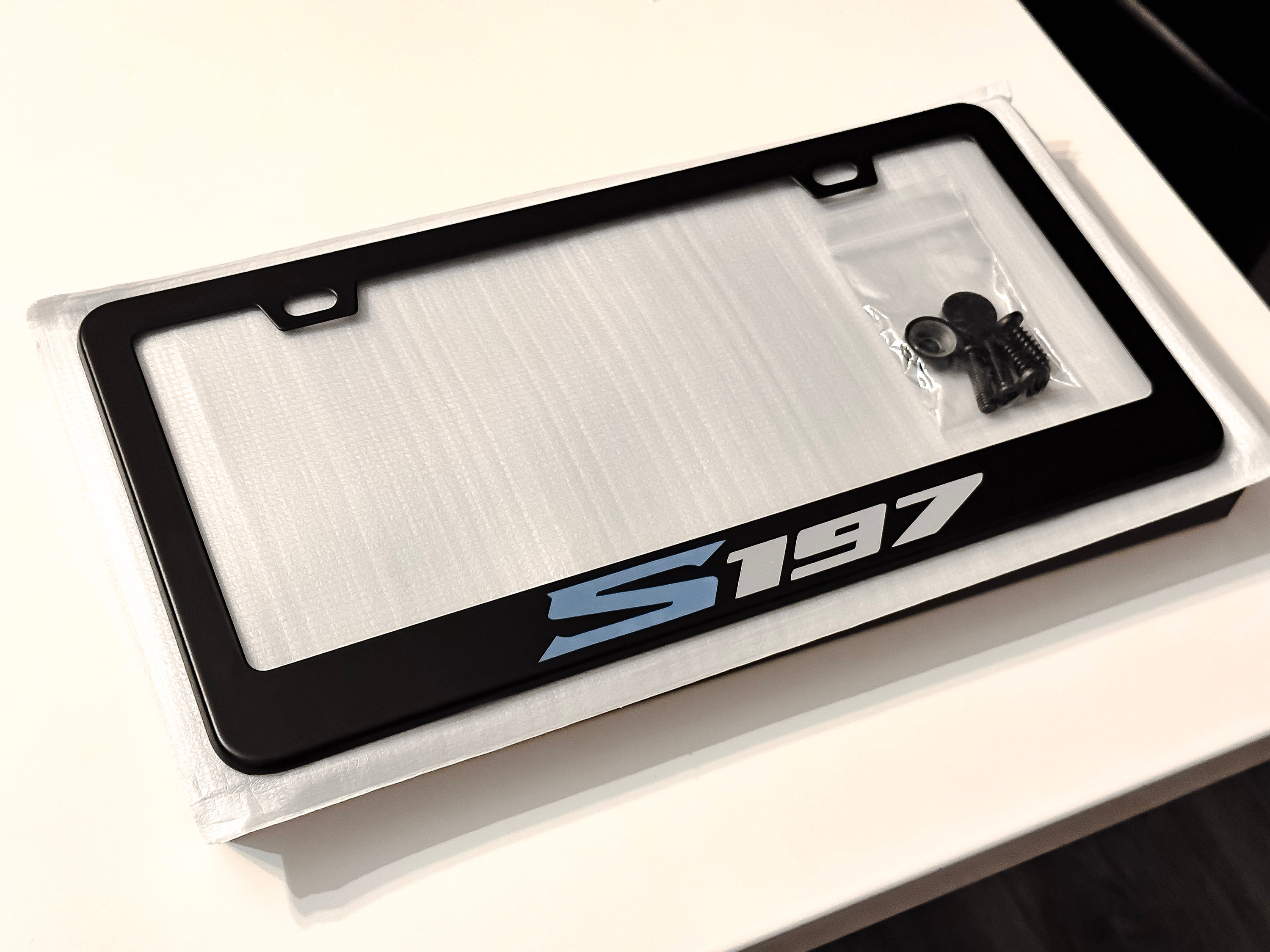 S197 Ford Mustang GT Reflective Blue/ White Logo Premium Black - Etsy