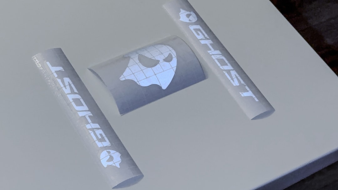 3pc Ghost Racing Car Vinyl Sticker Decal Inches (reflective White) - Etsy