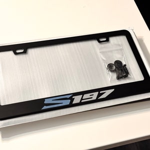 S197 Ford Mustang GT Reflective Blue/ White Logo Premium Black - Etsy