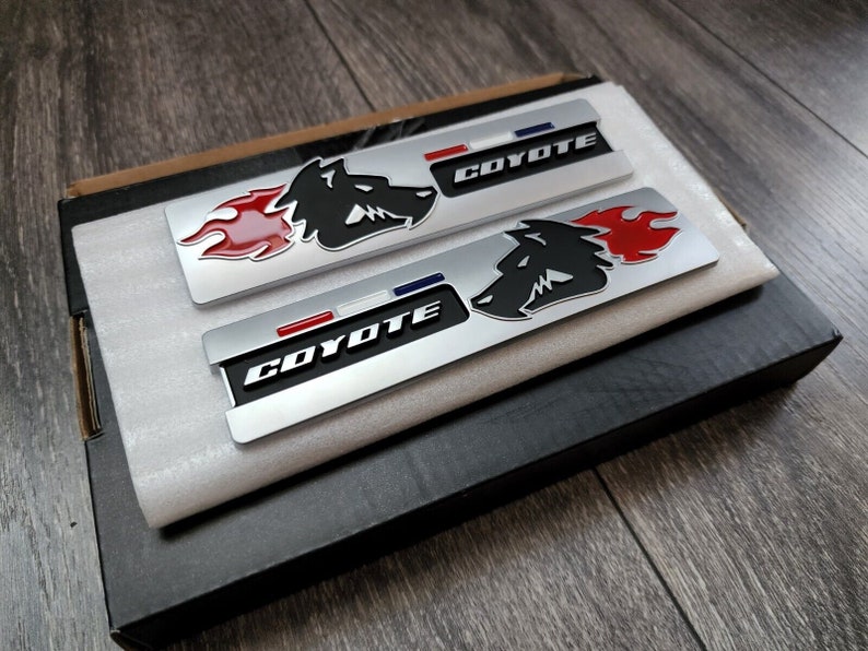 Super Coyote 5.0 GT Ford Mustang Side Fender Emblem Badge Decal (pair ...