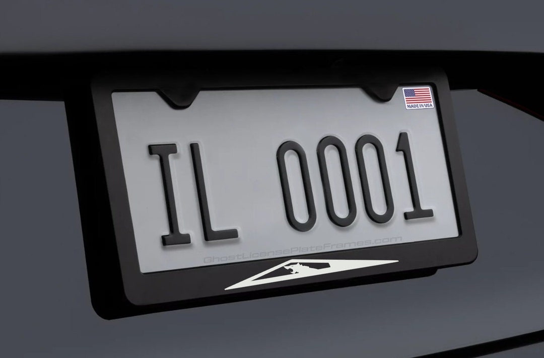 Cyberbeast Version / Cybertruck Silhouette Black Metal License Plate ...