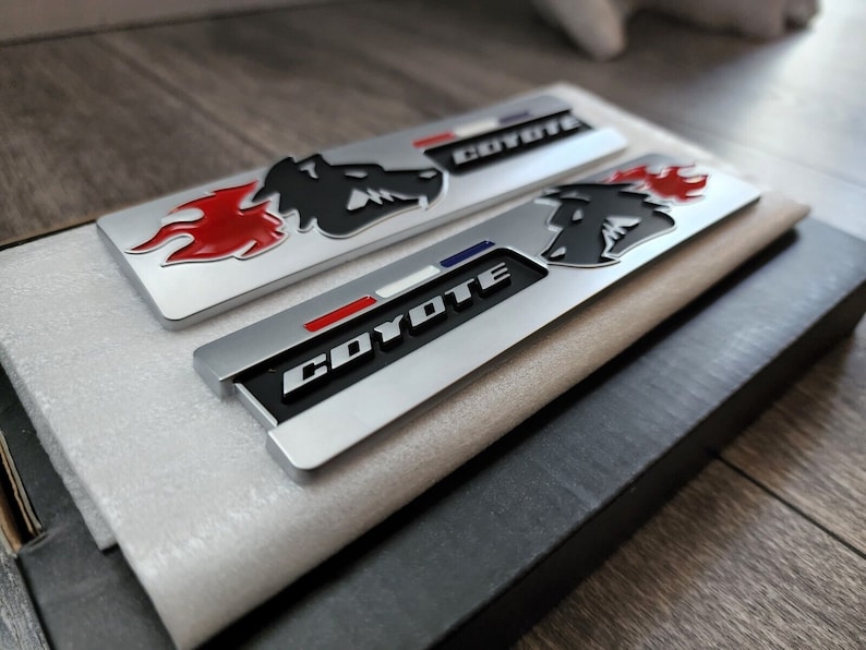 Super Coyote 5.0 GT Ford Mustang Side Fender Emblem Badge Decal (pair ...