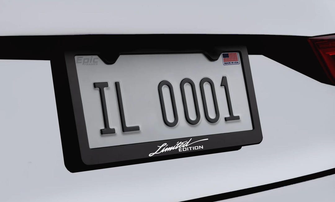 Limited Edition Premium Stainless Steel License Plate Frame (reflective ...