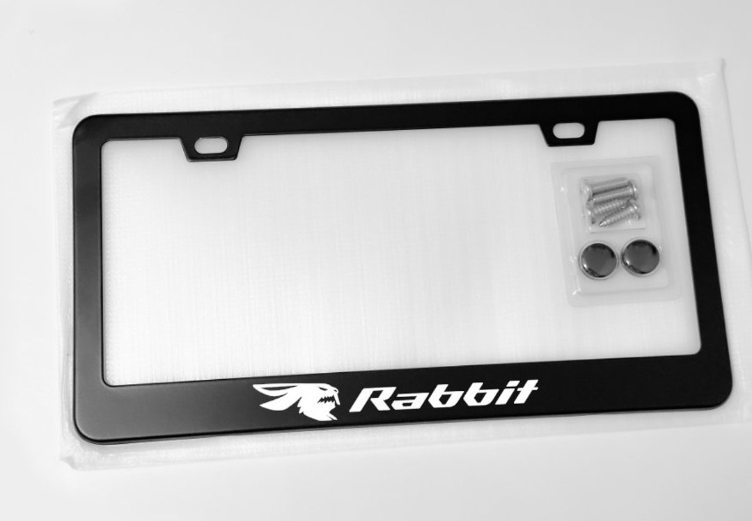 Evil Fast GTI Rabbit Reflective Fits VW Golf R Stainless Steel License ...