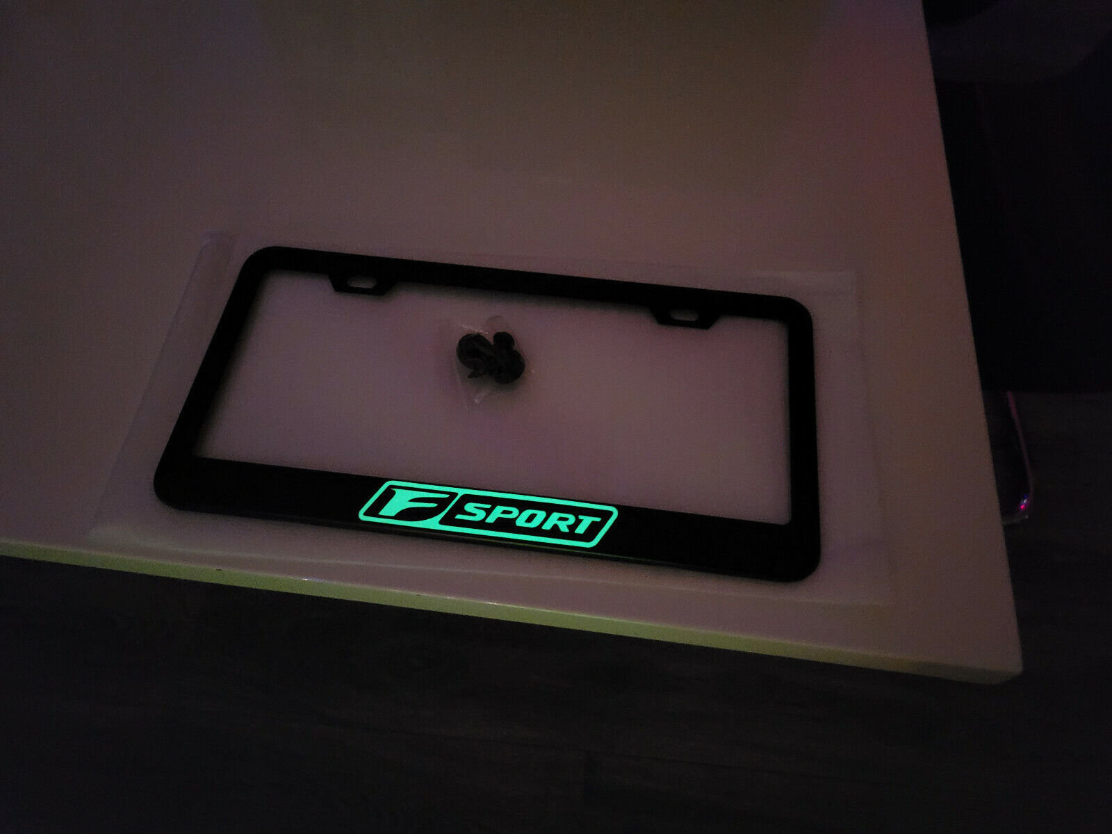 Glowing F Sport Lexus Stainless Steel License Plate Frame With Screws ...