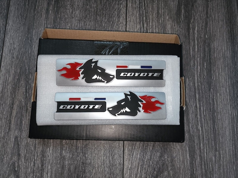 Super Coyote 5.0 GT Ford Mustang Side Fender Emblem Badge Decal (pair ...