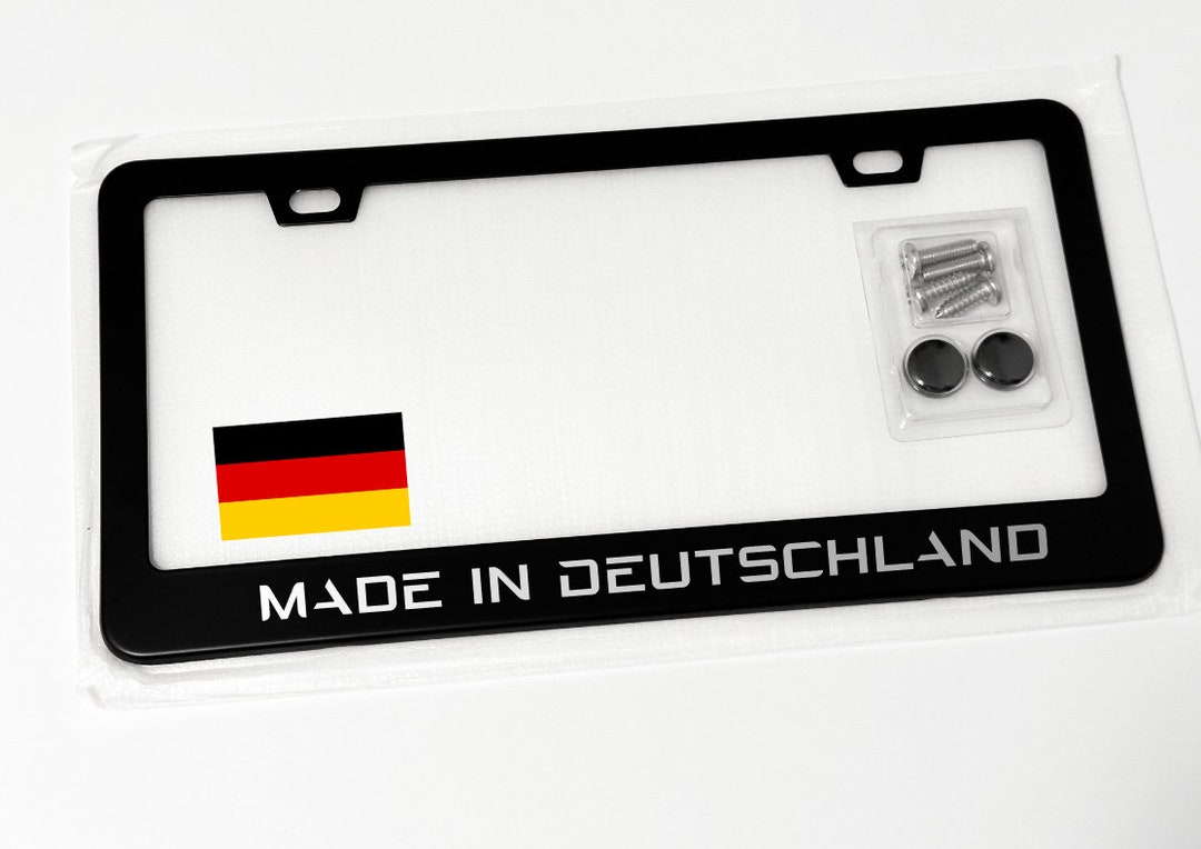 Reflective White Made in Germany / Deutschland Premium Black Metal ...