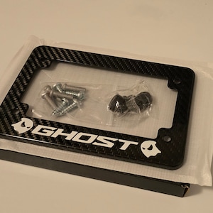 Glow Ghost MOTORCYCLE License Plate Frame Carbon Fiber - Etsy