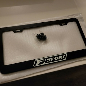 Glowing F Sport Lexus Stainless Steel License Plate Frame With Screws ...