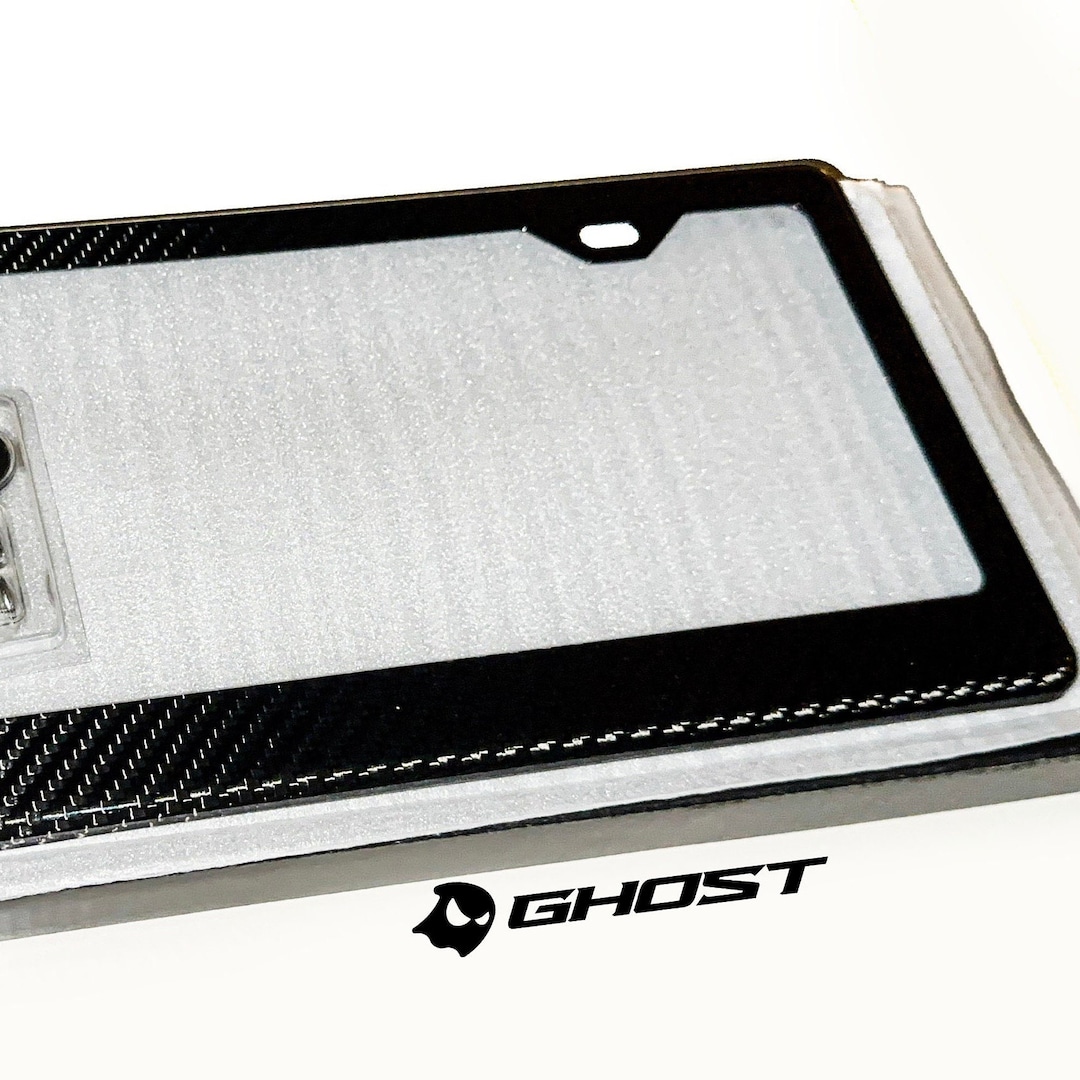 Carbon Fiber License Plate Frame: Slim Design, UV Protection - Etsy