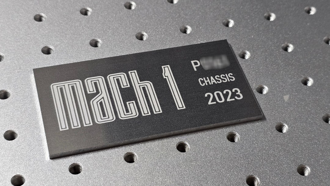 Mach 1 Mustang Plaque Emblem Badge Fully Custom for Interior or Under ...