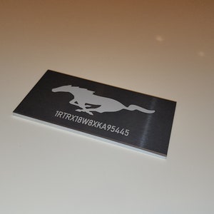 Ford Mustang Series Plaque Emblem Badge for Interior or Under the Hood ...