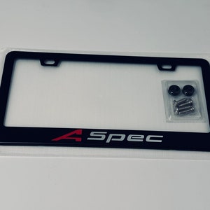 Acura A Spec Premium Stainless Steel License Plate Frame TLX MDX TSX - Etsy