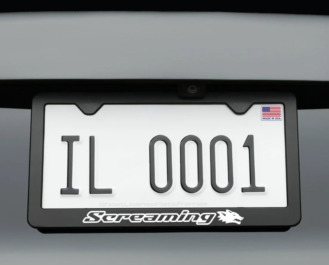 Screaming Coyote Mustang GT Premium Stainless Steel License Plate Frame ...