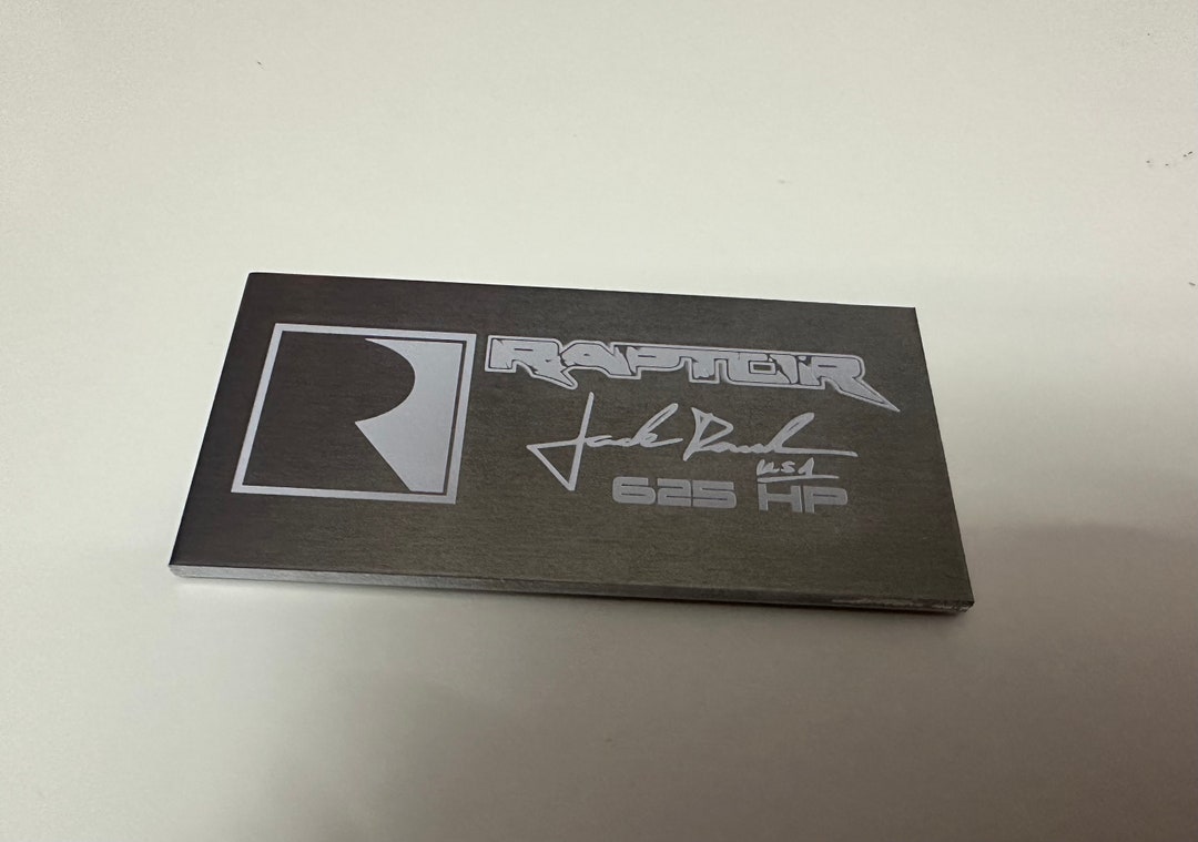 Custom F150 Raptor Roush Signature Plaque Emblem Badge for Interior or ...